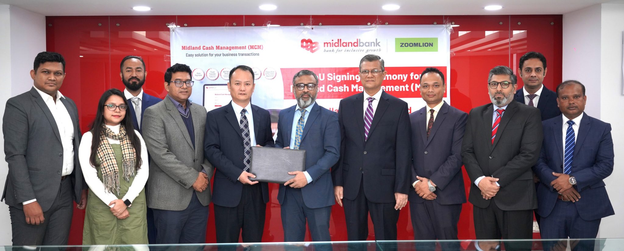 MIDLAND BANK AND ZOOMLION HEAVY INDUSTRY BANGLADESH CO. LTD SIGNED MOU ...